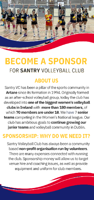 For Sponsors :: Santry Volleyball Club